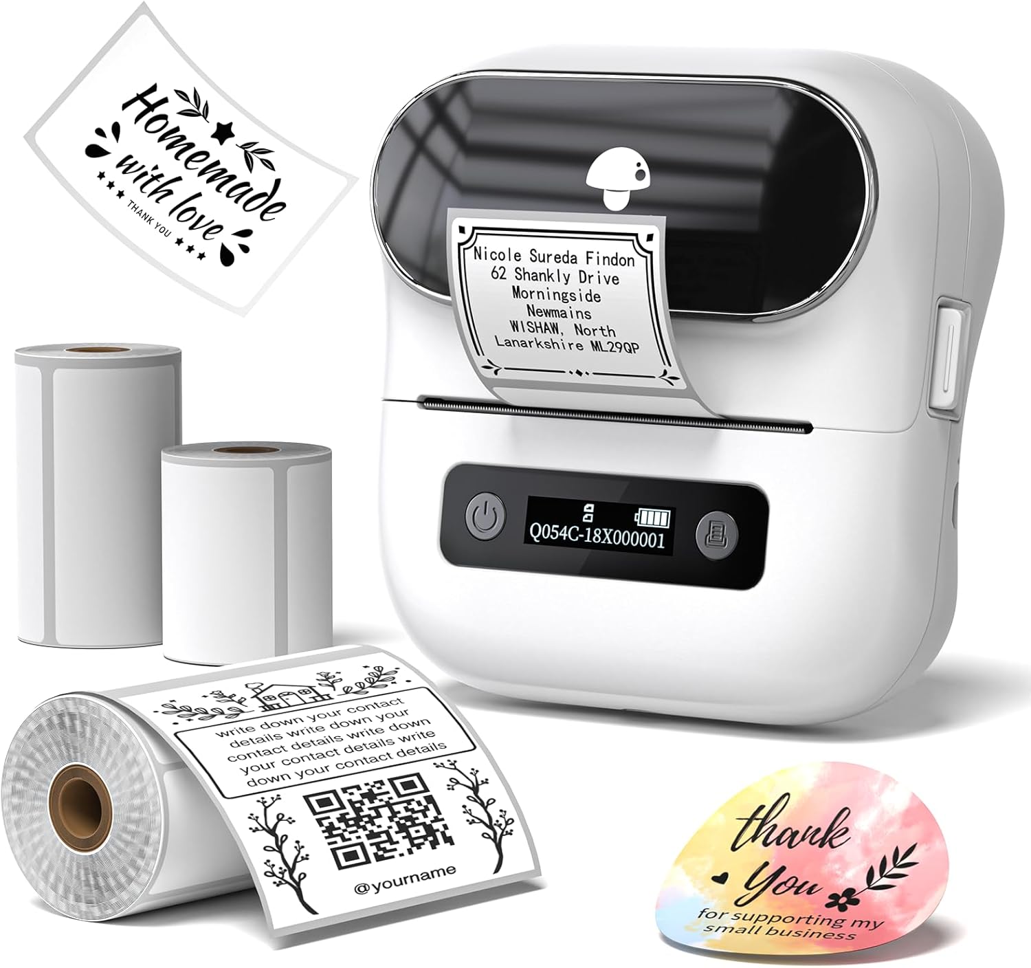 Amazon.com : Phomemo Label Makers, M220 Barcode Printer, 3 Inch Thermal ...
