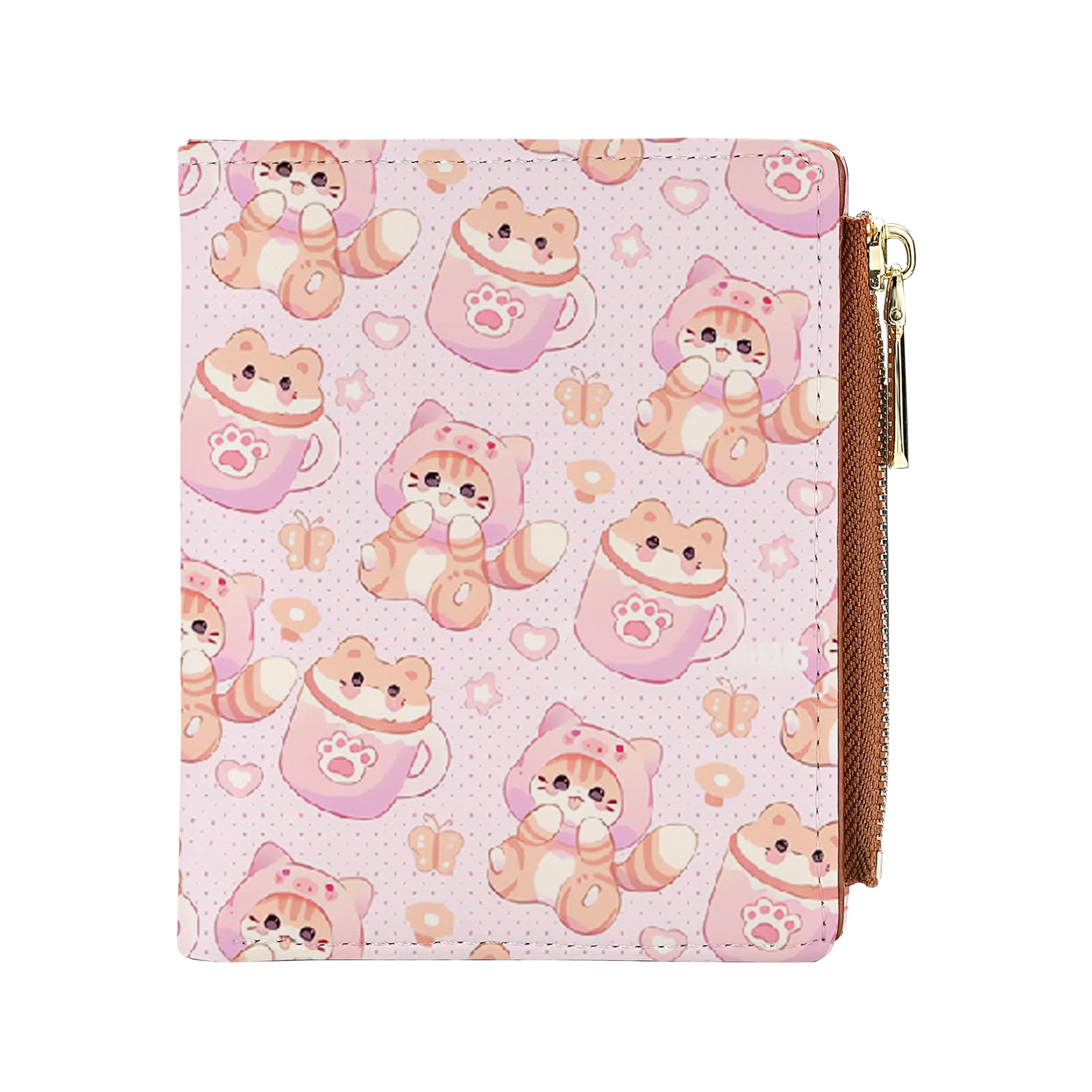 Amazon.com: Cute Cat Leather Wallet Cat Lover Gifts Cat Themed Gifts ...
