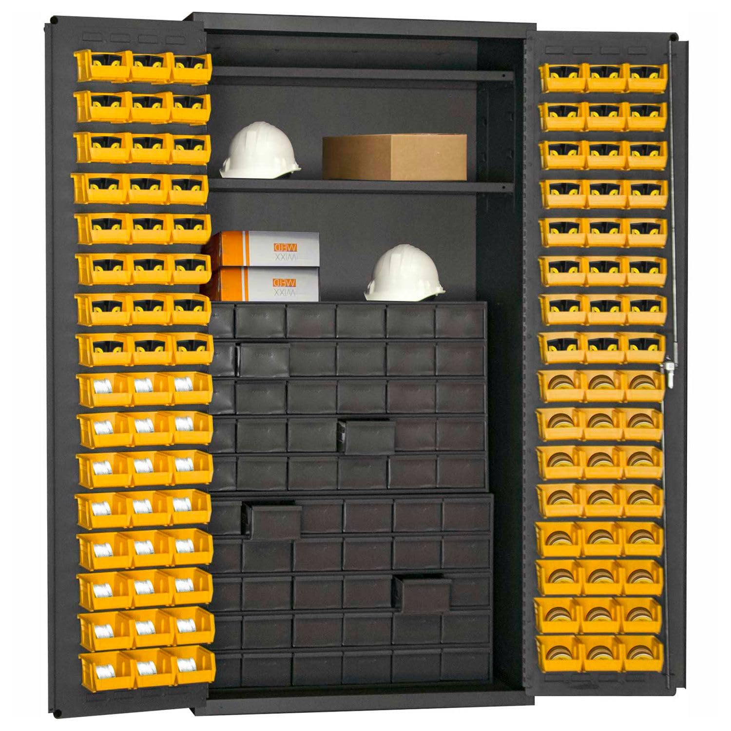 Amazon.com: Durham High-Capacity Small Parts Cabinet - 36X24x72 - Gray ...