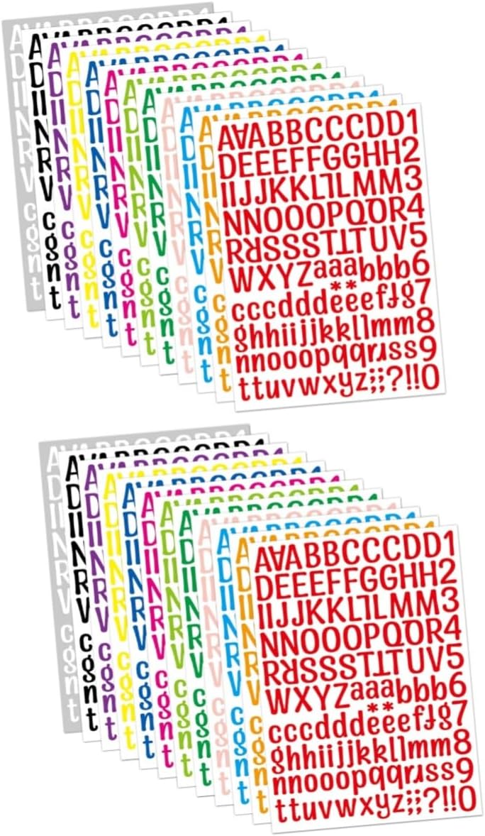 Garneck 24 Sheets English Letter Stickers Stickers Foam Letters Mailbox ...