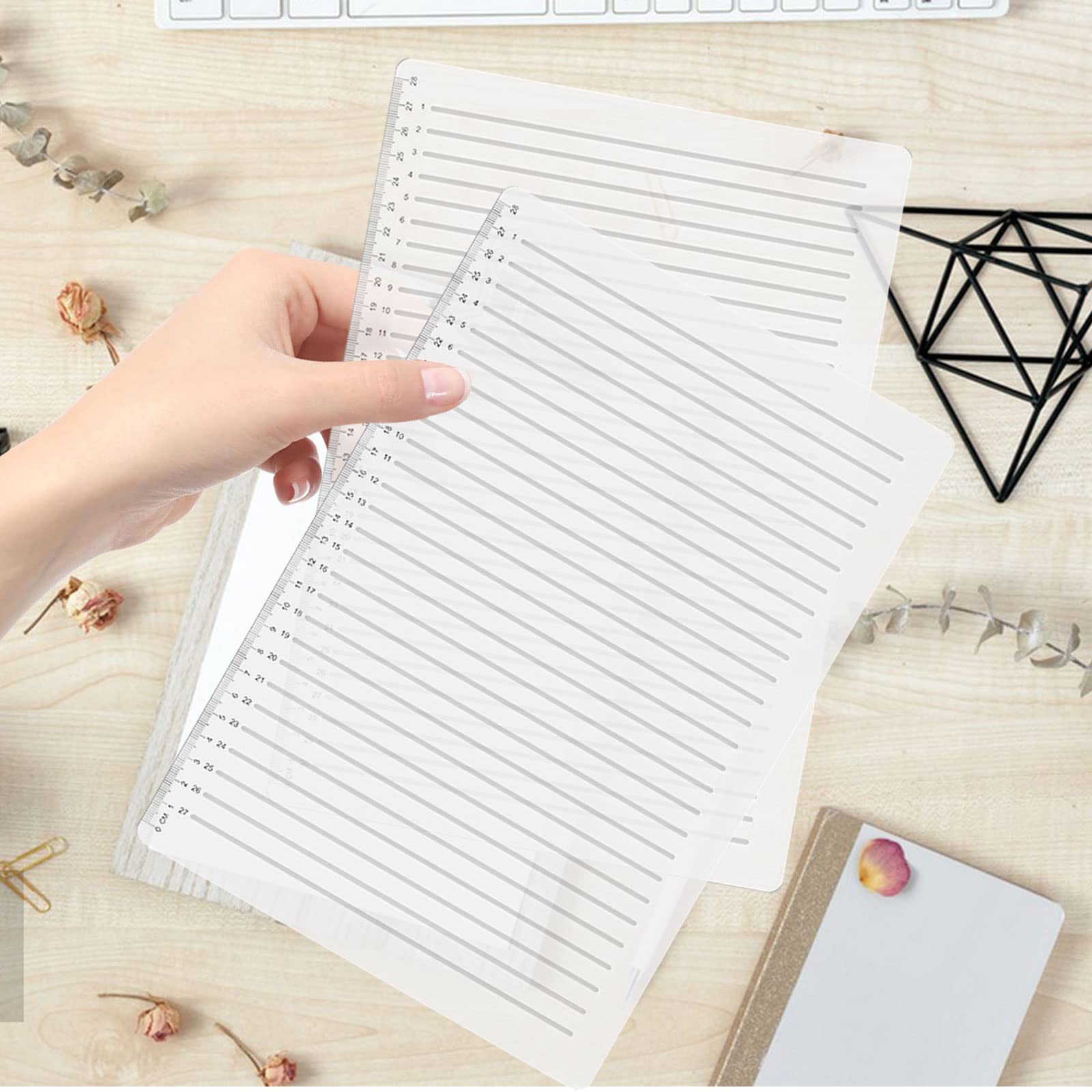 Line Stencil Straight Spacing Line Writing Guide Template Line Drawing ...