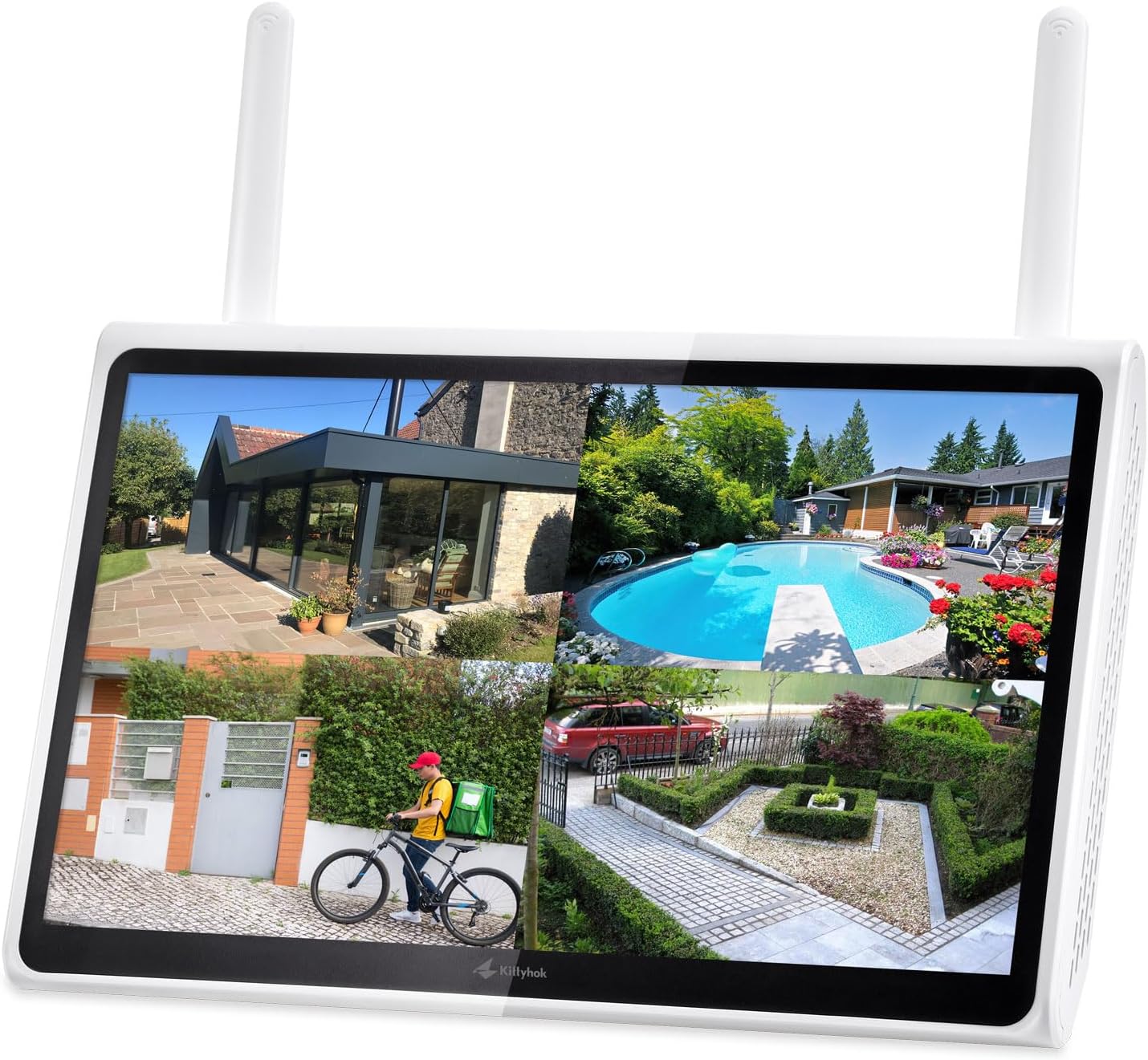 Amazon.com : Kittyhok 10CH Wireless NVR System with Monitor, WiFi ...