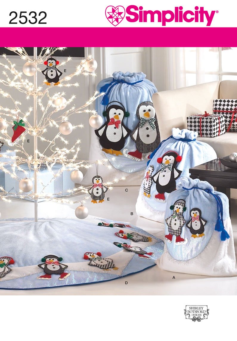 Amazon.com: Simplicity Sewing Pattern 2532 Holiday Crafts, One Size ...
