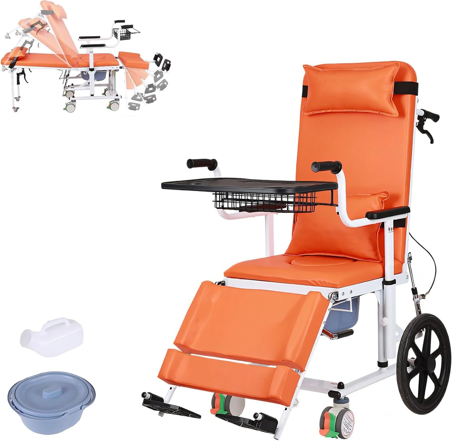 Amazon.com: Patient Lift Transfer Chair, Hydraulic Patient Lift Wheelchair for Home, Transfer ...