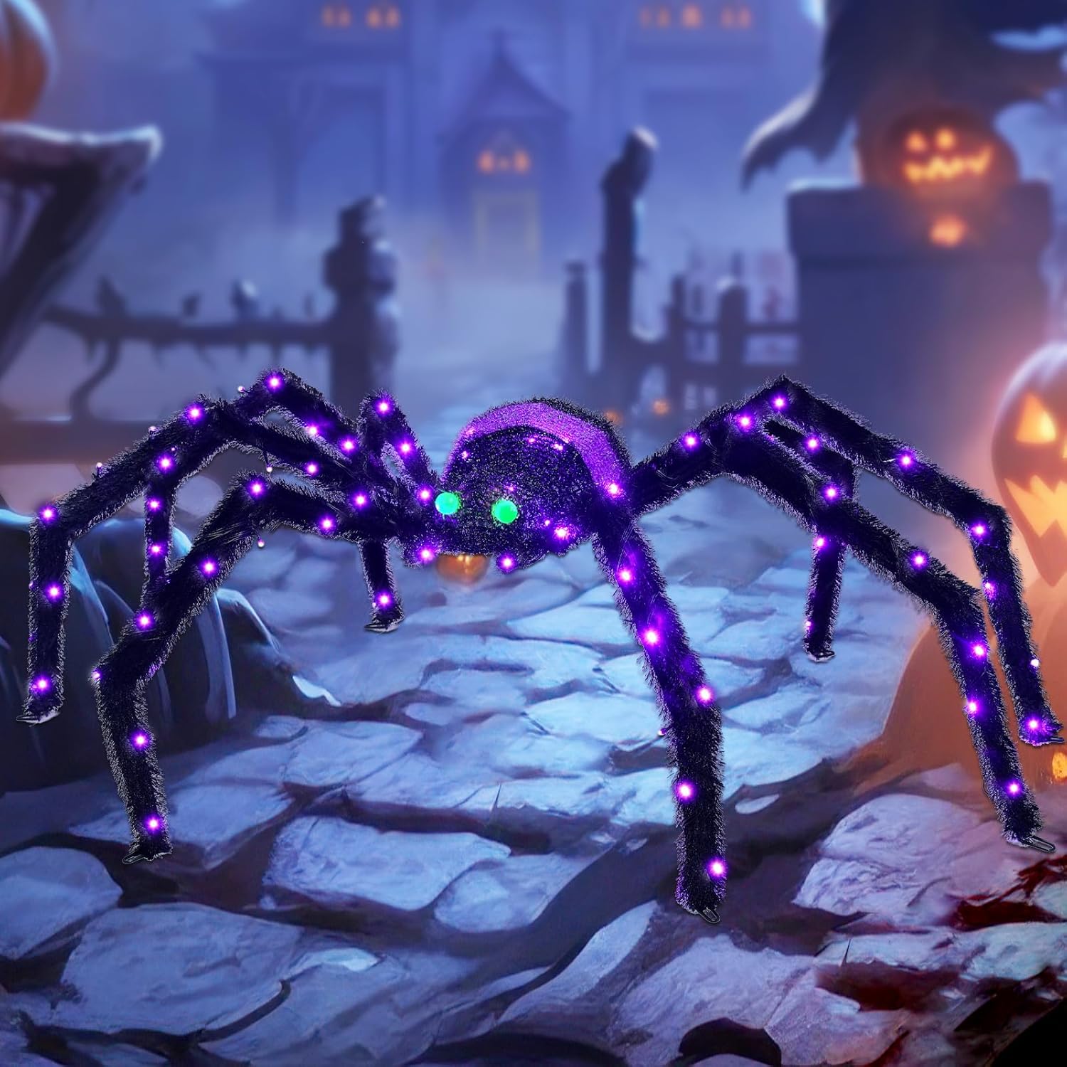 Amazon.com: Halloween Decorations Outside Giant Spider - HOYECHI ...