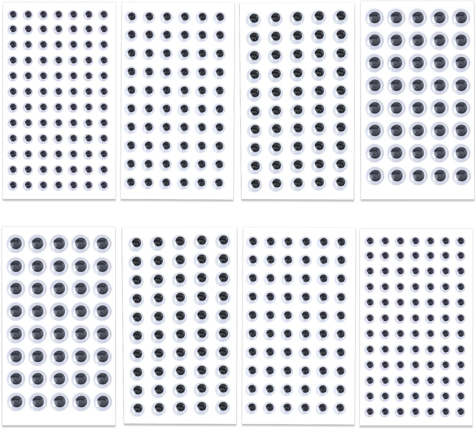 Amazon.com: 2000 Pieces Eye Stickers Labels. Eyes Self Adhesive ...