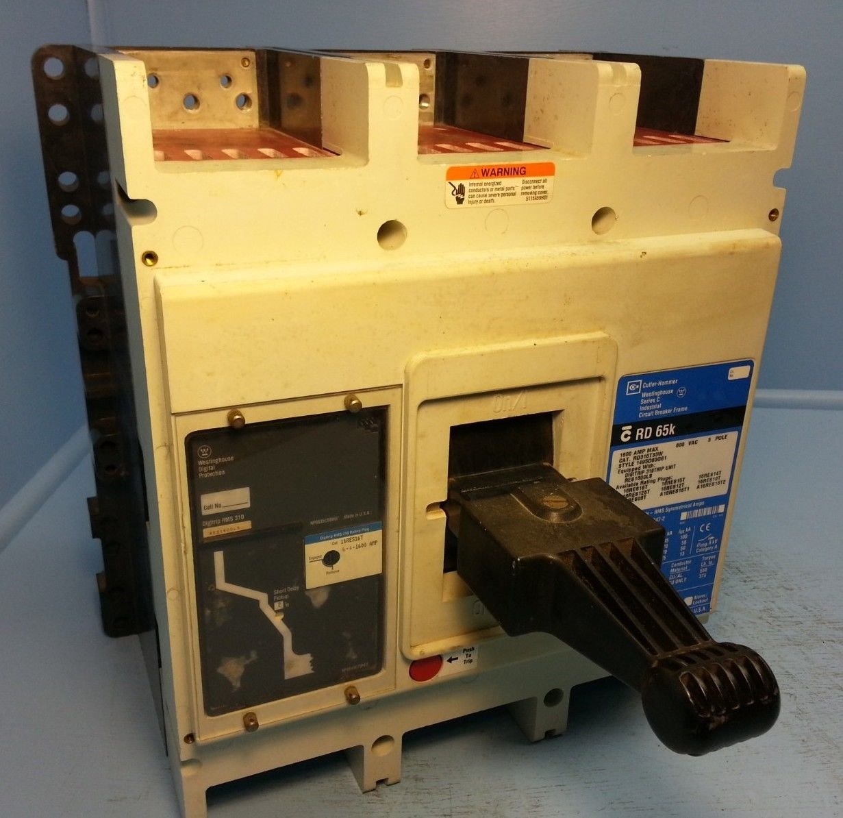 RD316T33W 65k Digitrip RMS 310 Trip Functions LS: Circuit Breakers ...