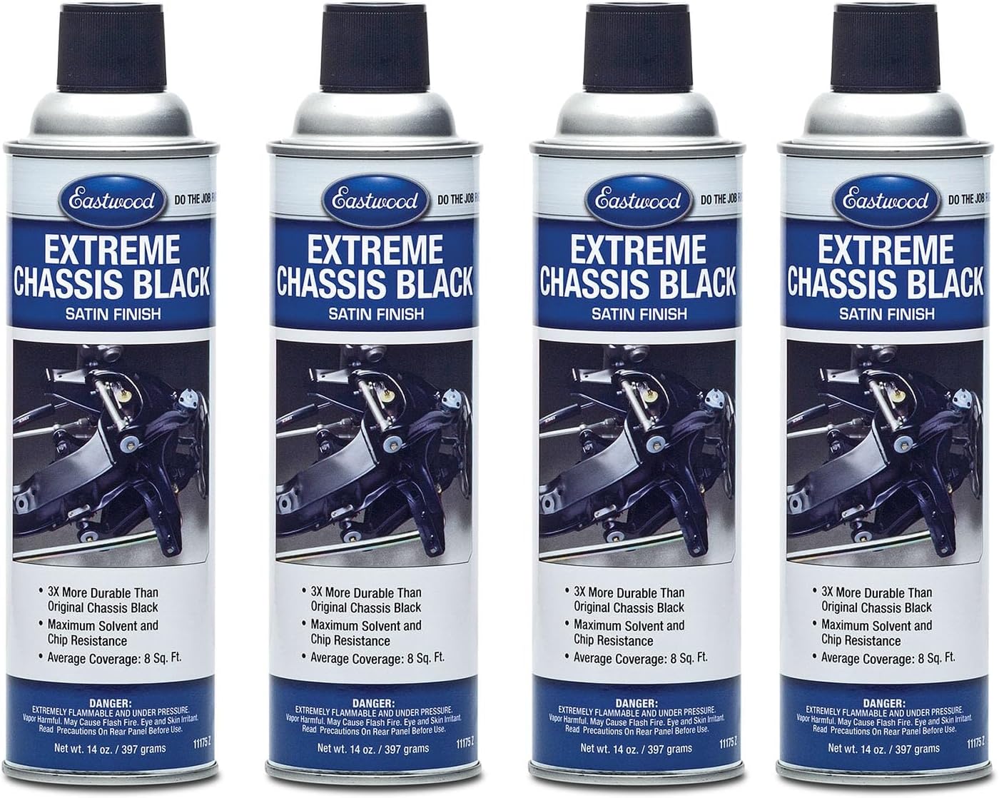 Amazon.com: Eastwood Extreme Chassis Black Satin Aerosol Spray Paint ...