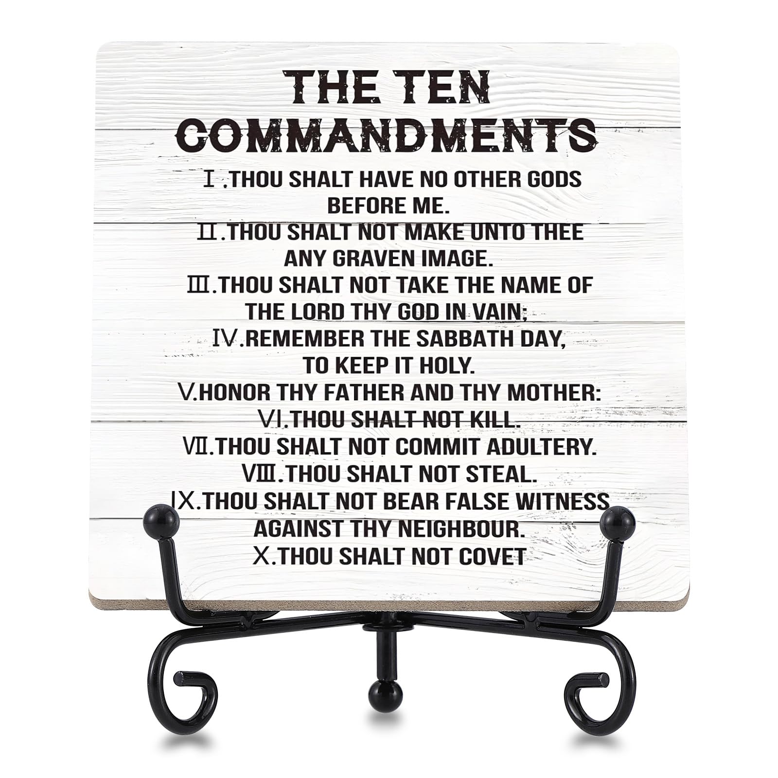 Amazon.com: Inspirational Wall Art The Ten Commandments Wall Art ...