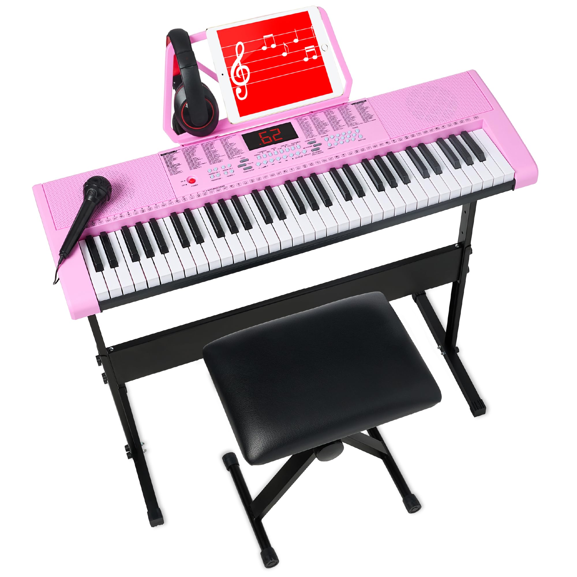 Amazon.com: Best Choice Products 61-Key Electronic Keyboard Piano ...