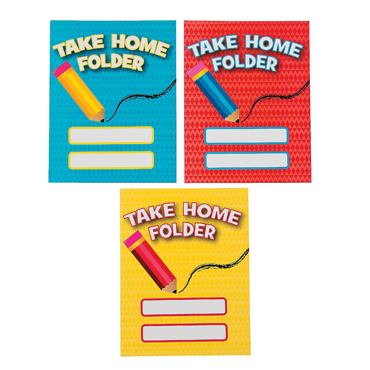 Snapklik.com : Take Home Pocket Folders - 12 Pieces - Educational And ...