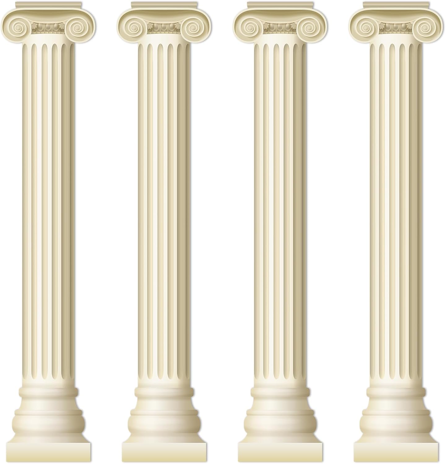 Yiaoyinnz 4Pcs Greek Party Wall Decorations Greek Columns Cardboard ...