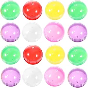 Vaguelly 50pcs Fillable, Vending Machine Ball Bauble Sphere Plastic ...