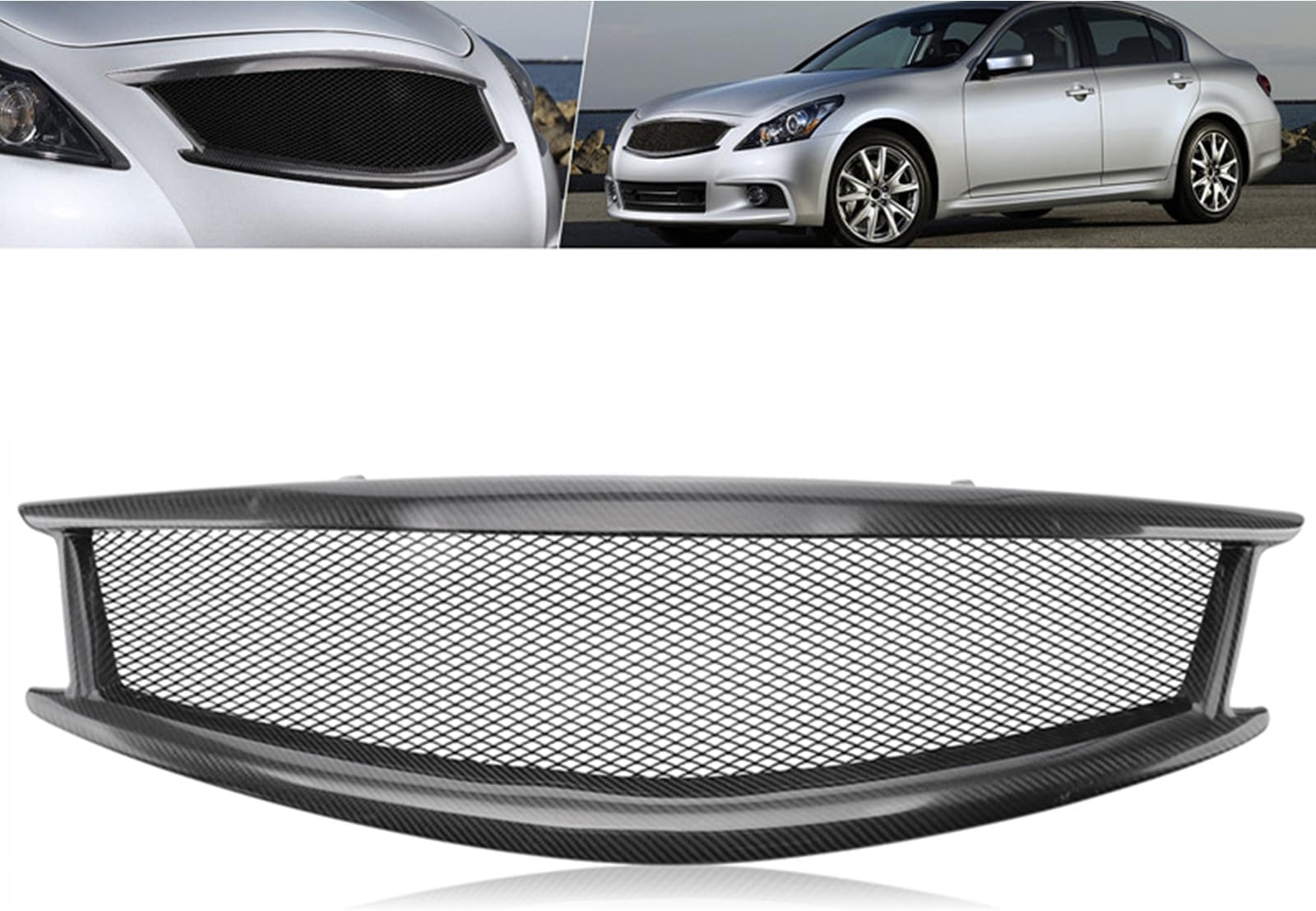 Amazon.com: MotorFansClub Front Bumper Grille Upper Center Grill Fit ...