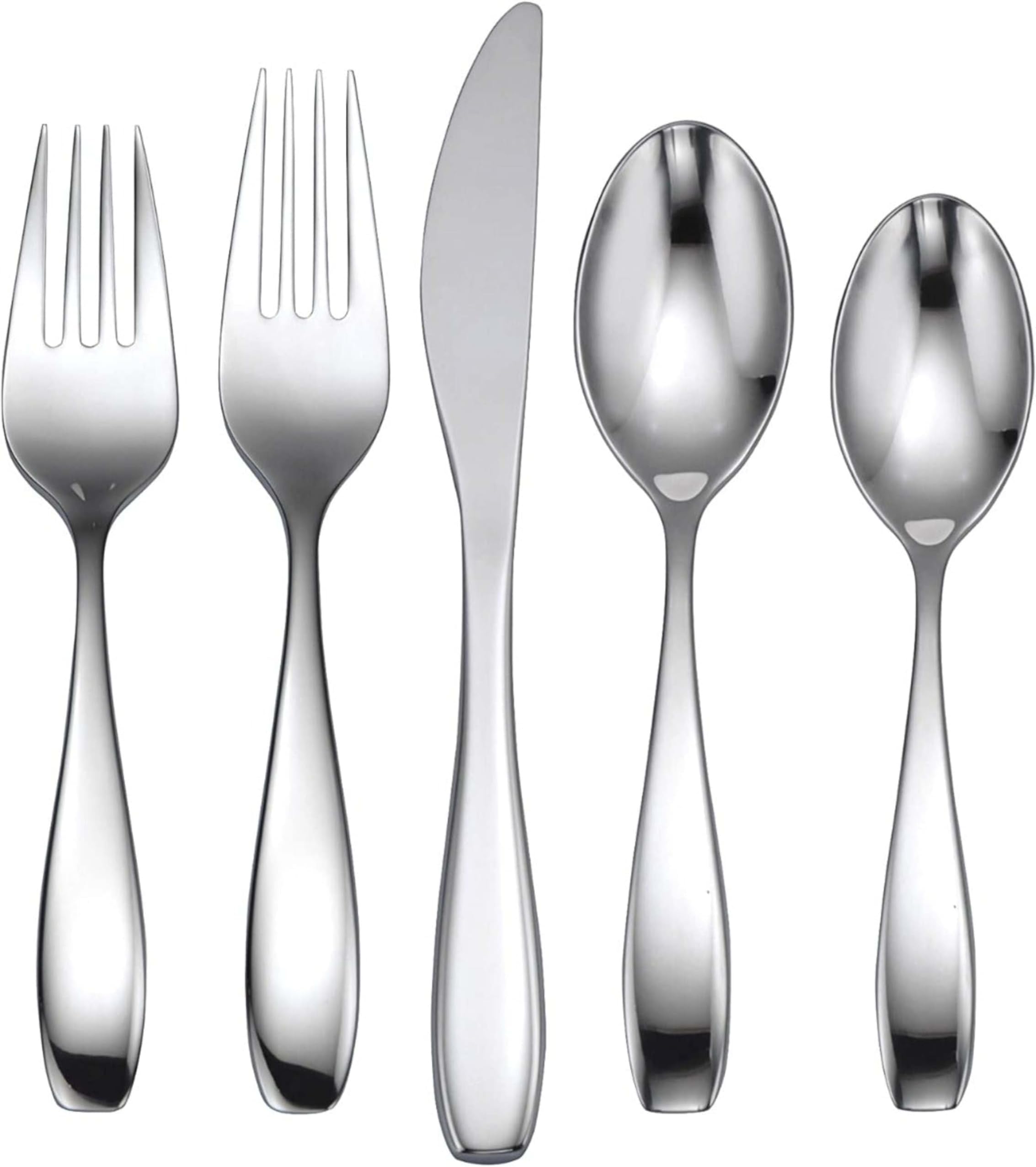 Amazon.com: Oneida Mooncrest 65-Piece Flatware Set, Service for 12 ...