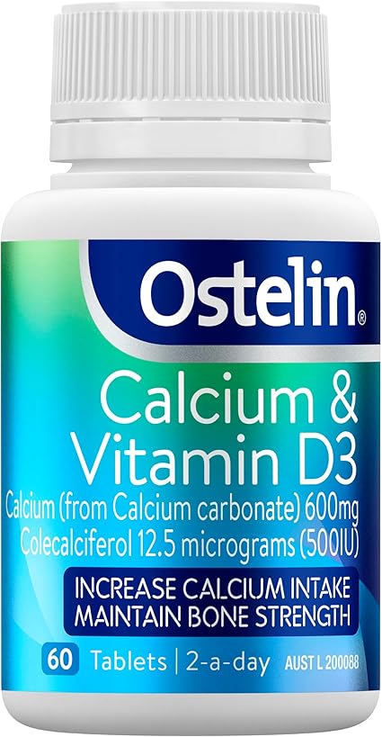 Ostelin Calcium & Vitamin D3 Tablets 60 - Supports Bone Density ...