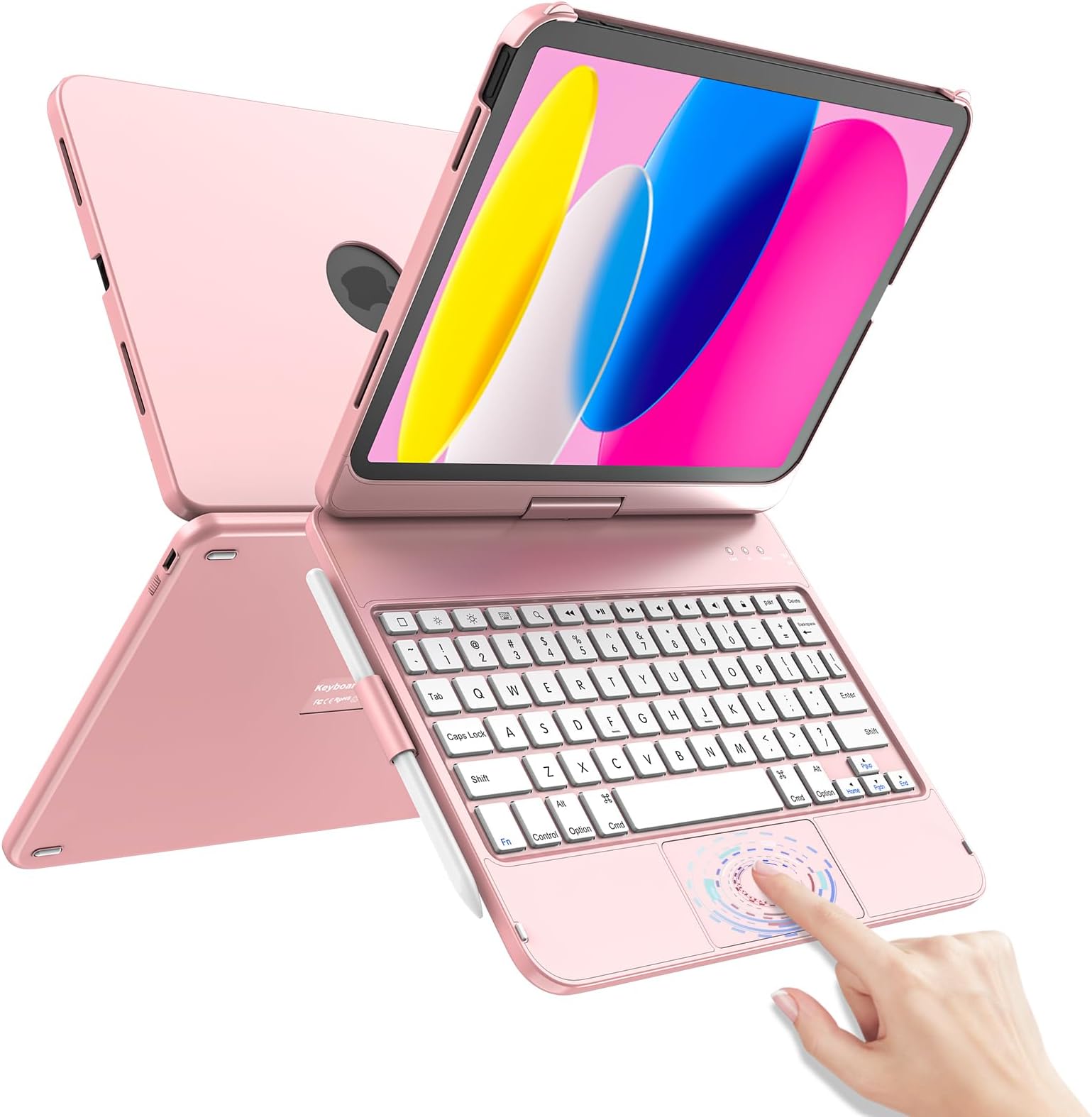 TaIYanG for iPad 10th Generation Case with Keyboard 10.9" 2022 & 11th ...