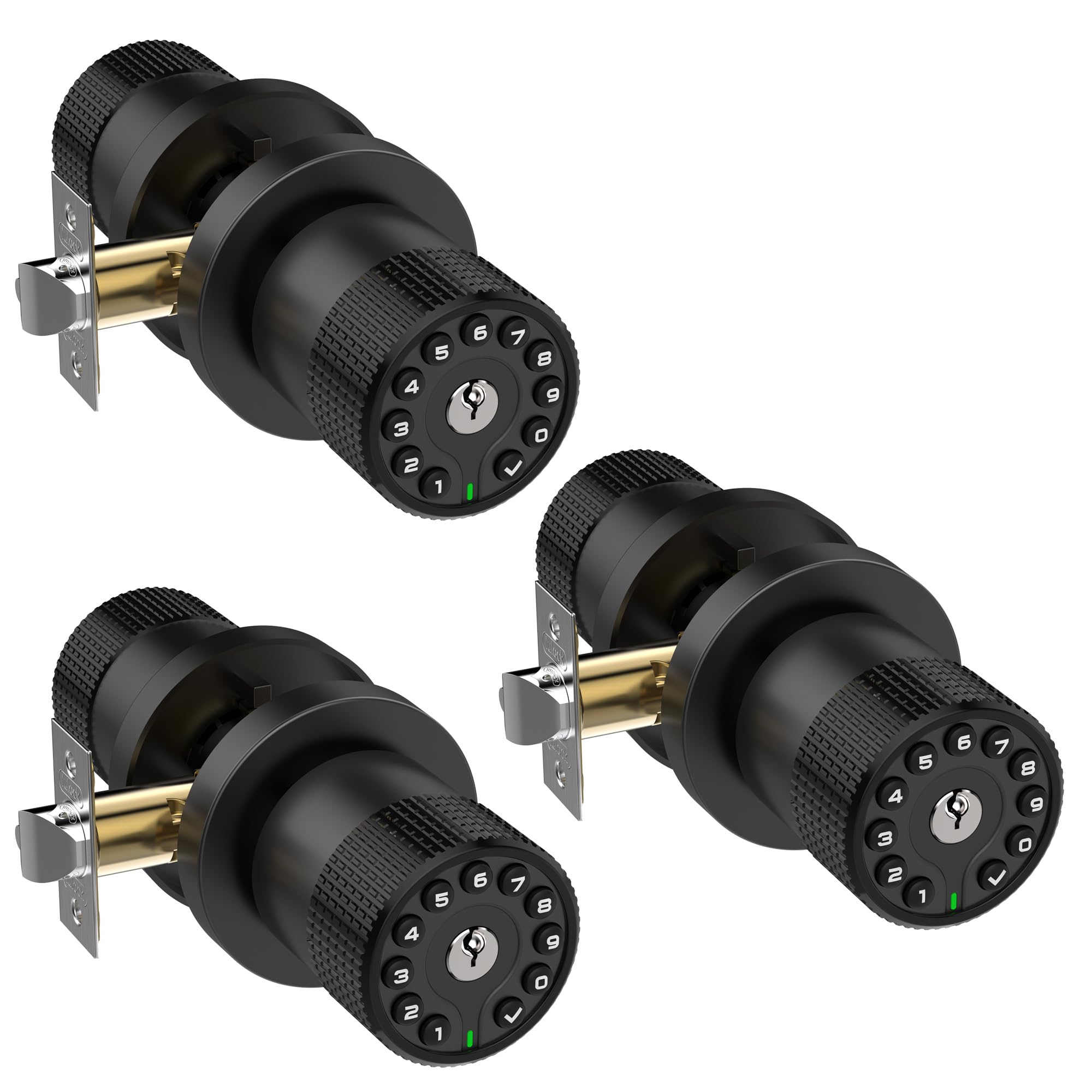 Amazon.com: BOTHSTAR 3 Pack Black Key Alike Keyless Electronic Door ...