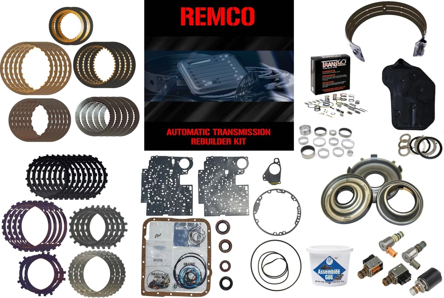 Amazon.com: GM 4L65 TRANSMISSION REBUILD KIT DELUXE W SOLENOIDS SHIFT ...