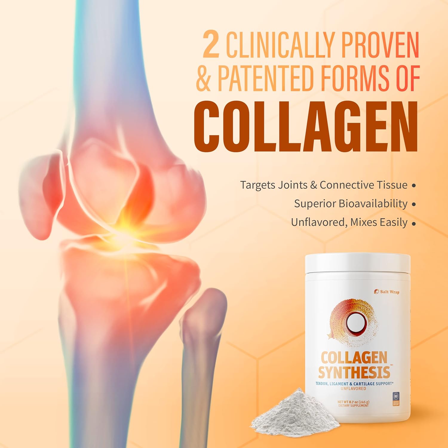Buy SaltWrap Collagen Supplement for Joints with FORTIGEL, TENDOFORTE ...