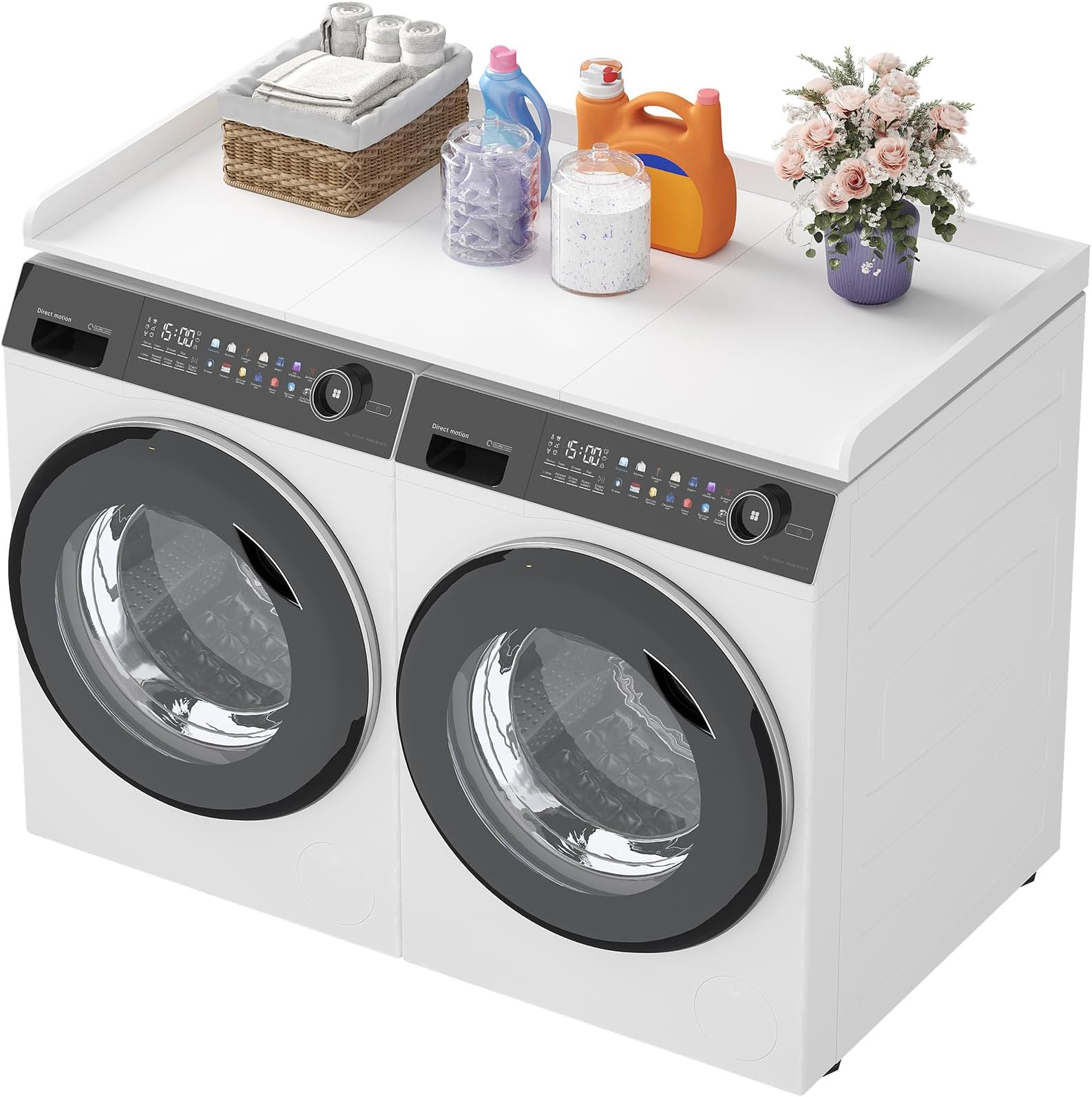 Amazon.com: Washer and Dryer Countertop with Non-Slip Mat - 54" Width x ...