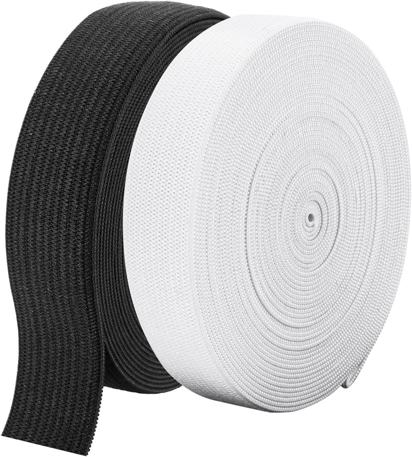 2 Rolls Totaling 20 Meters,2.5cm Elastic for Sewing,Wide Elastic for ...
