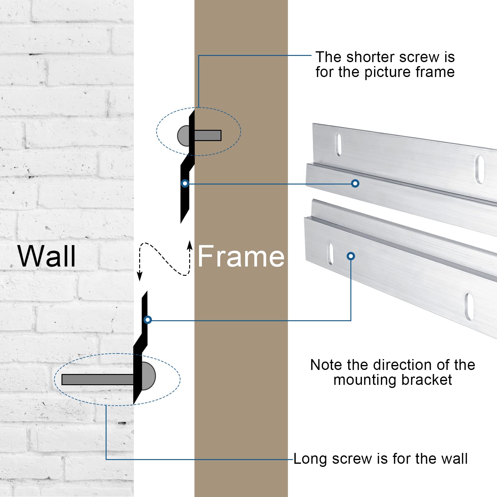 Snapklik.com : 48 Pack French Cleat Hanger Headboard Wall Mounting ...