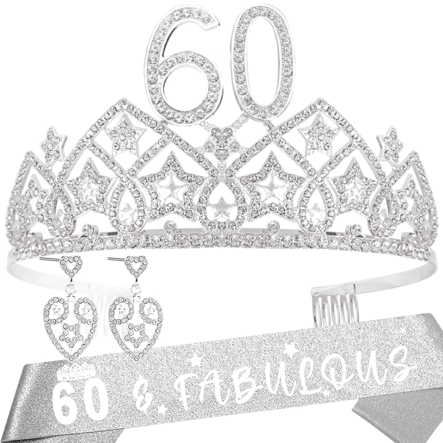 60th Birthday 60th Birthday Tiara 60 And Fabulous Sash 60th ...