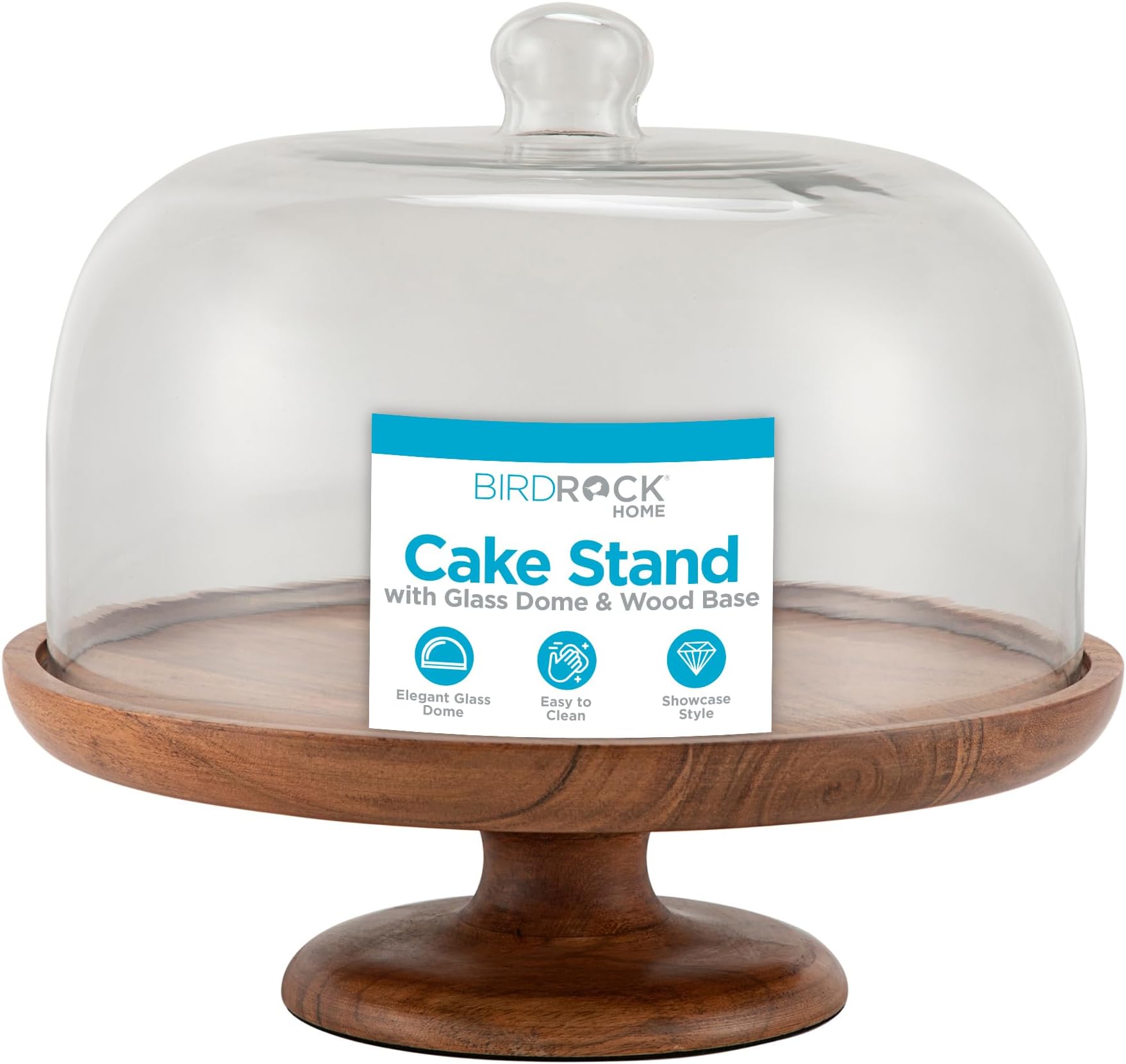 Amazon.com | American Atelier , Brown Madera Pedestal Plate with Lid ...