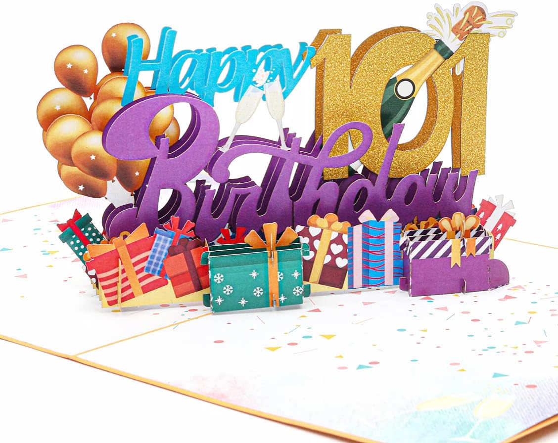 Amazon.com : Twizler 101st Birthday Card - 101st Year Old Card - Age ...