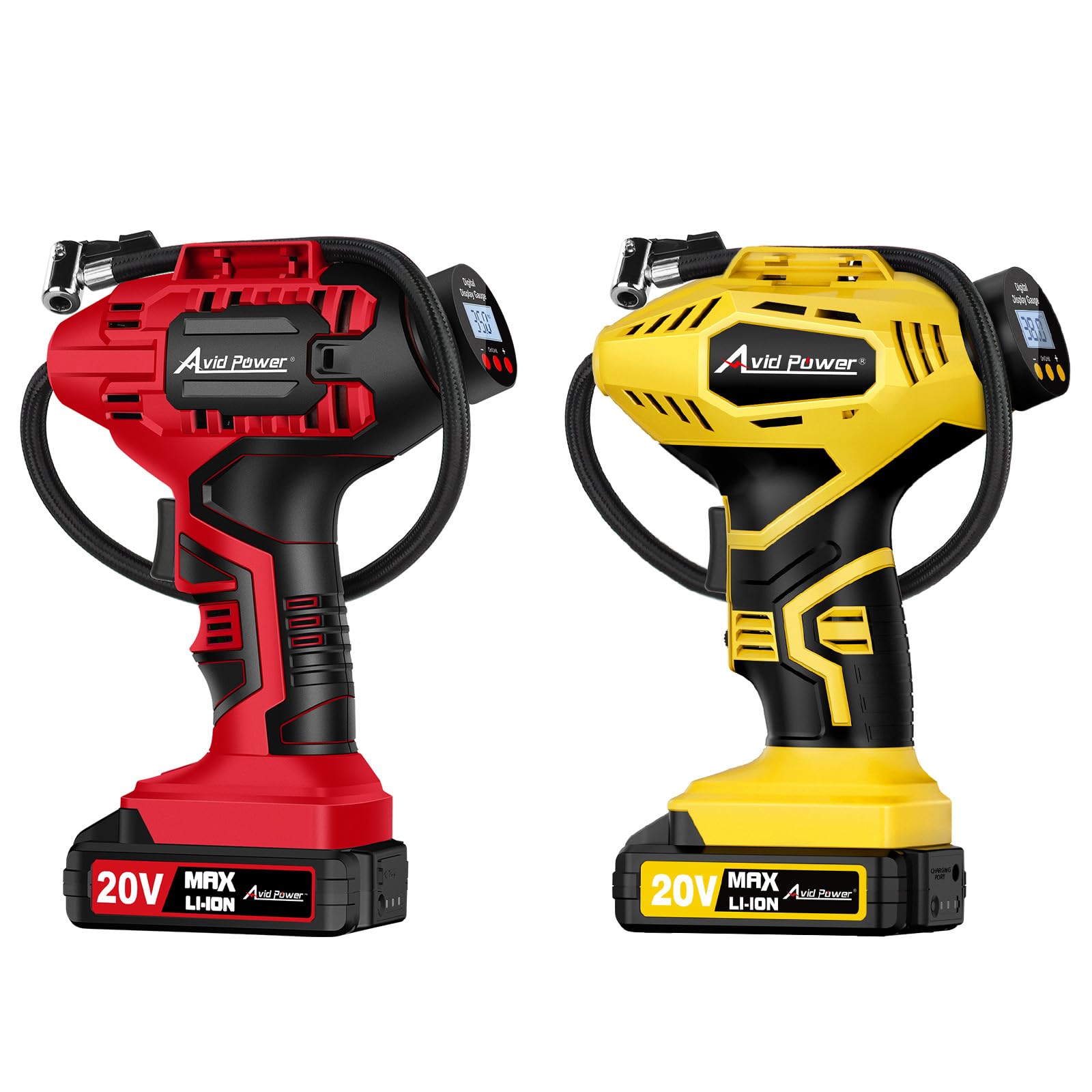 Amazon.com: AVID POWER 30LPM Tire Inflator Bundle with 28LPM Yellow ...
