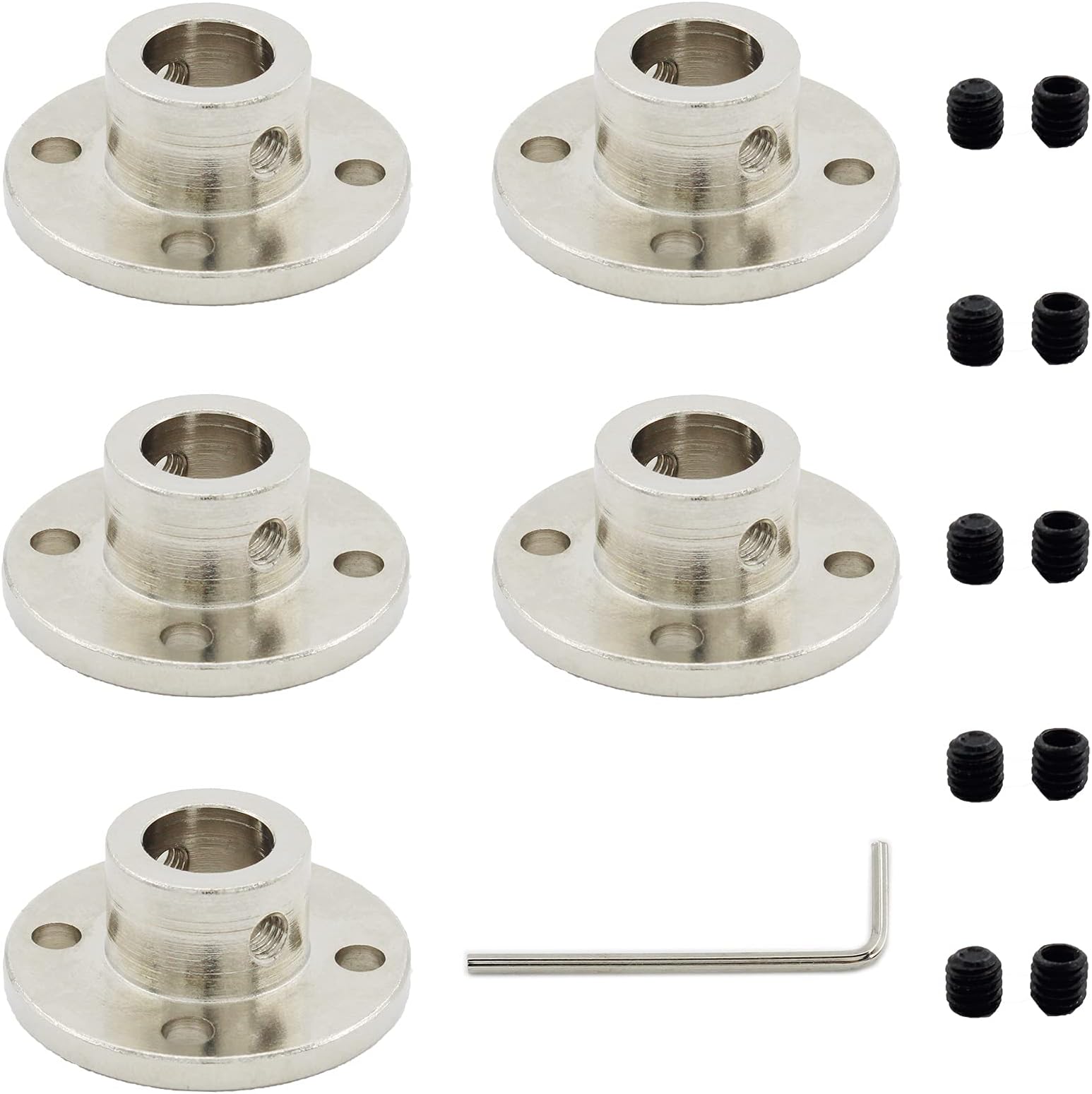 Amazon.com: 4Pcs 10mm Flange Coupling Connector, Rigid Guide Model ...
