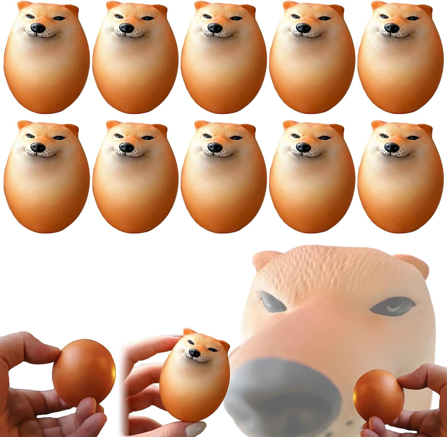 Amazon.com: Shibako Shibako Dog Squishies Egg Toys ! Shibako Egg Shiba ...