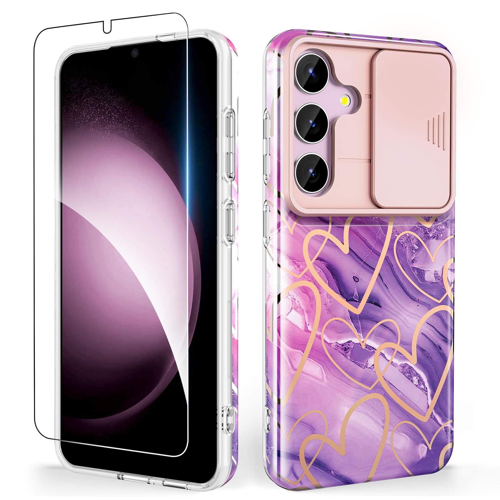 Amazon.com: SHEDEER Designed for Samsung Galaxy S24 Plus Case, with ...