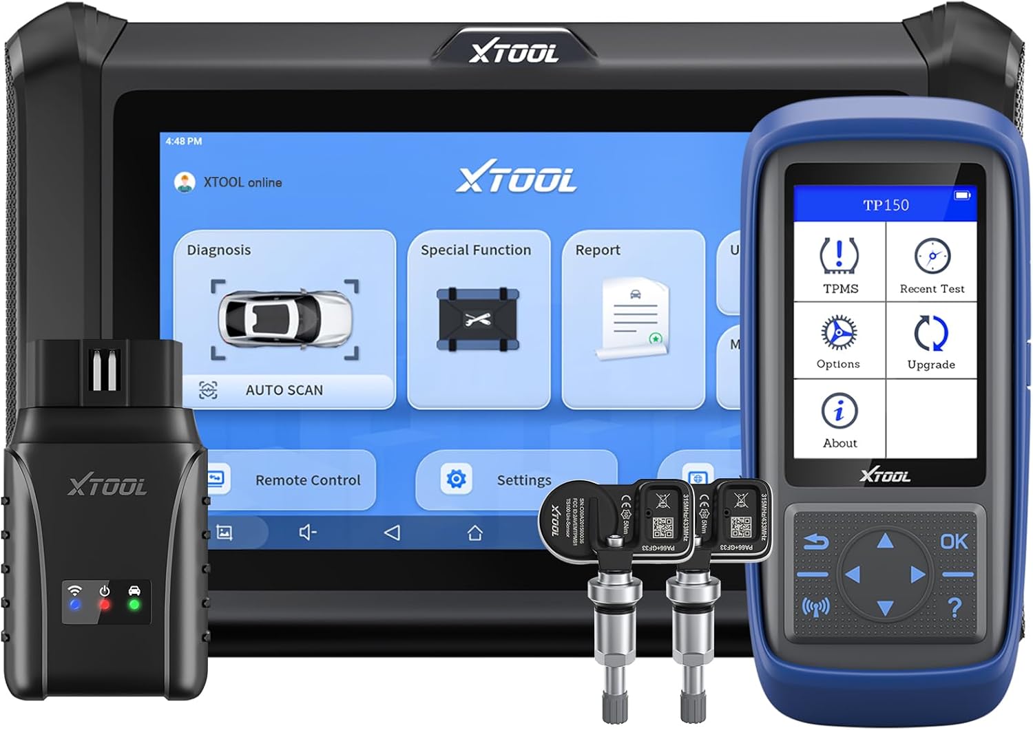 Xtool D7w Wireless Obd2 Scanner Tp150 Tpms Programming Tool Tpms Sensors Ts100