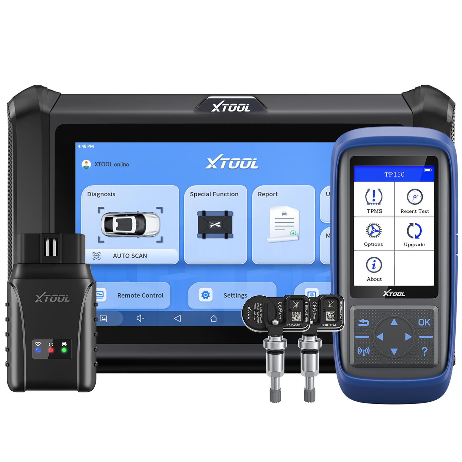 Xtool D7w Wireless Obd2 Scanner Tp150 Tpms Programming Tool Tpms Sensors Ts100