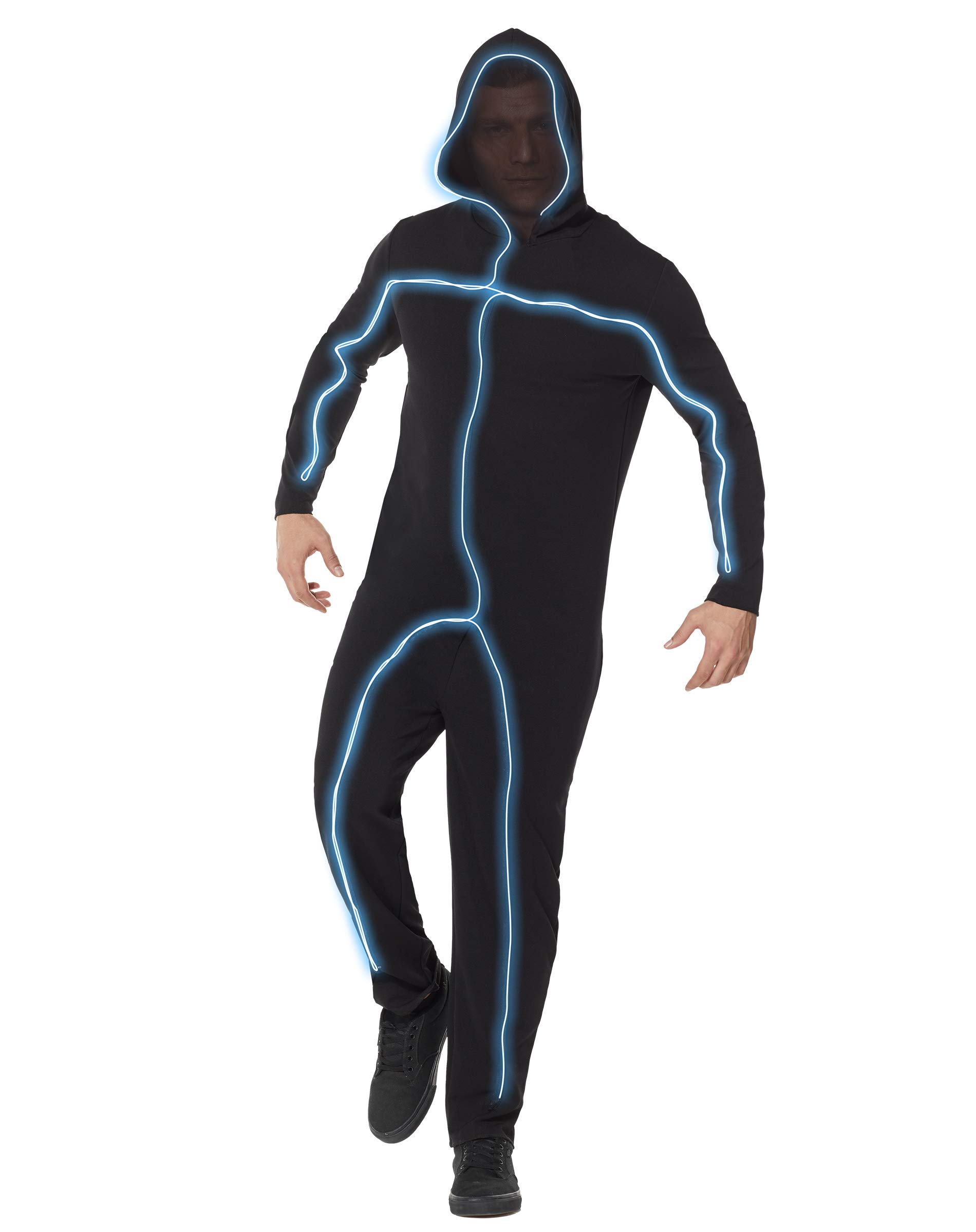 Amazon.com: Spirit Halloween Adult Light-Up E.L. Wire Stick Figure ...
