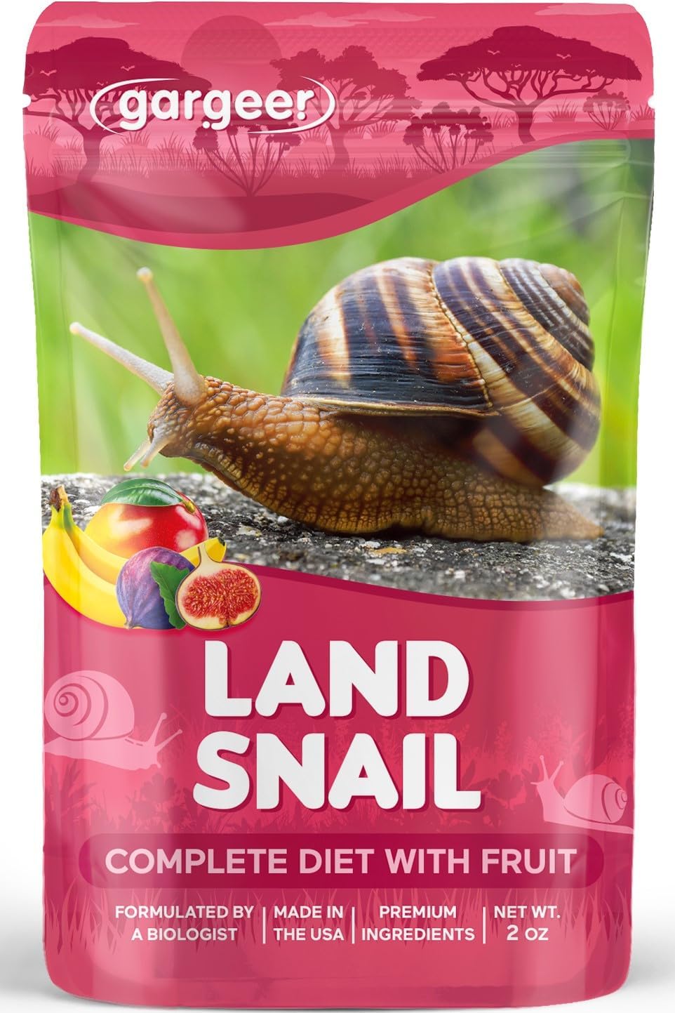 Amazon.com : Gargeer 2oz Land Snail Complete Diet with Fruit ...