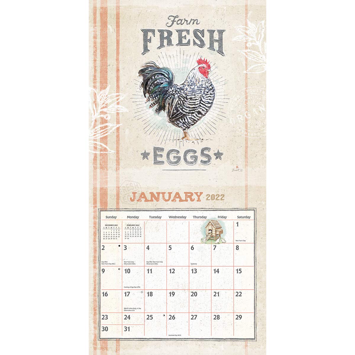 Farm Fresh Wall Calendar Farm Fresh 2026 Wall Calendar 12x12 - Monthly ...