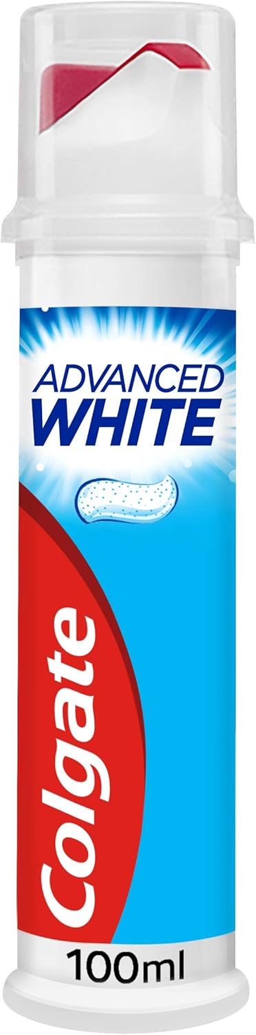 Colgate Advanced White Whitening Toothpaste Pump 100ml : Amazon.co.uk ...