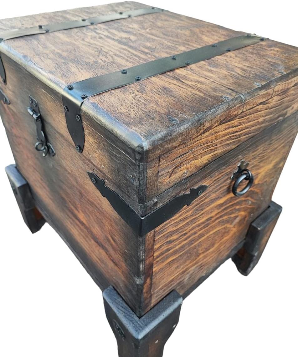 MARDAM Baul Cofre de Madera vintage mesa centro (RUSTICO) : Amazon.com ...