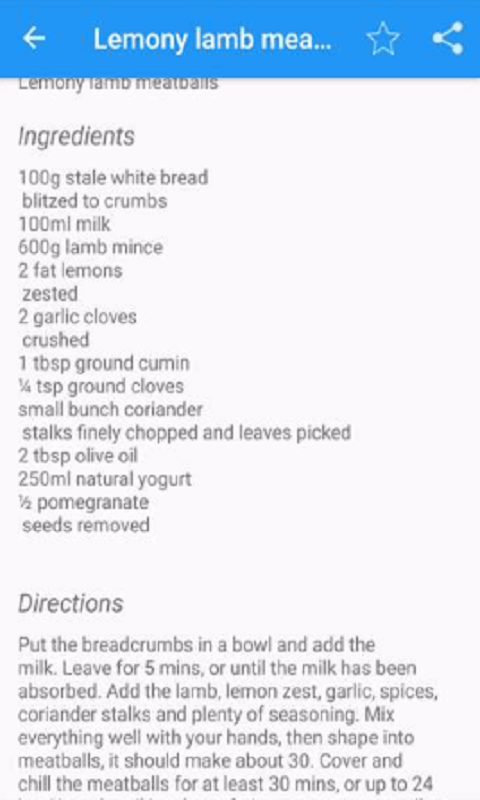 Meatball Recipes - App on Amazon Appstore
