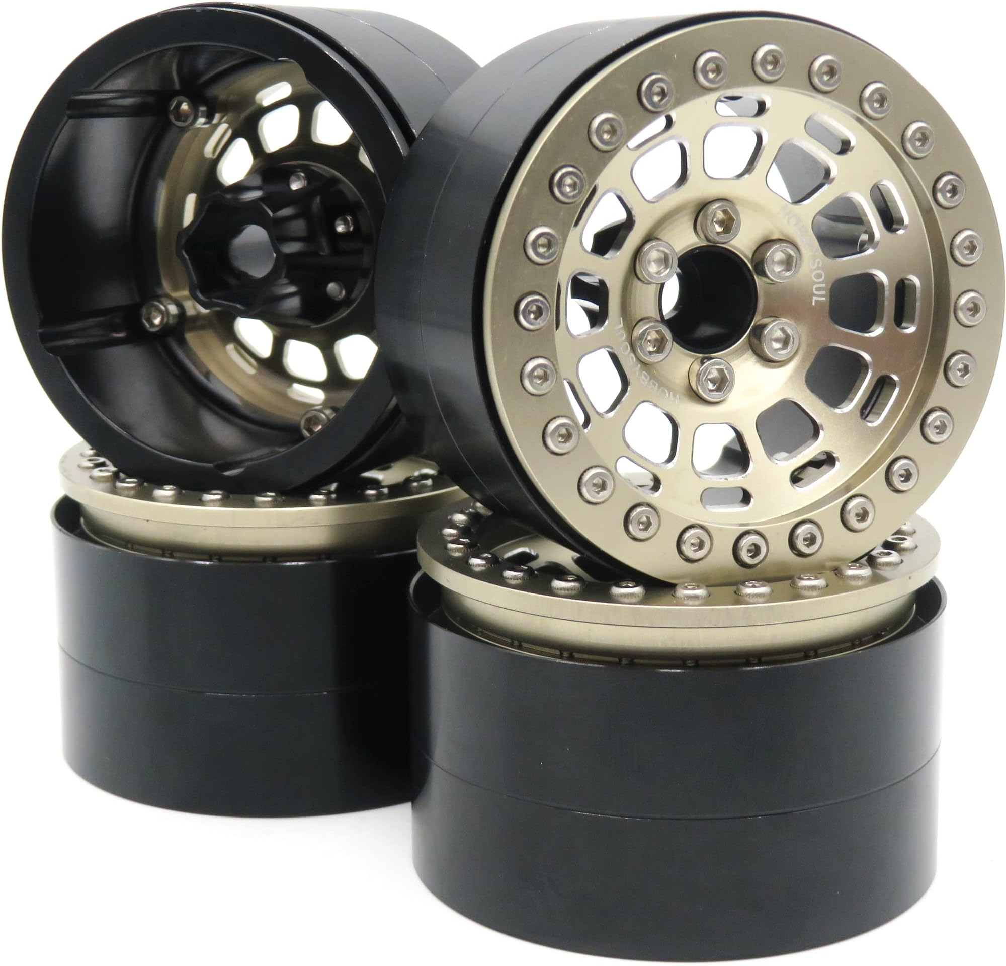 Amazon.com: HOBBYSOUL -10mm Negative Offset 2.2 Beadlock Wheels Rims ...