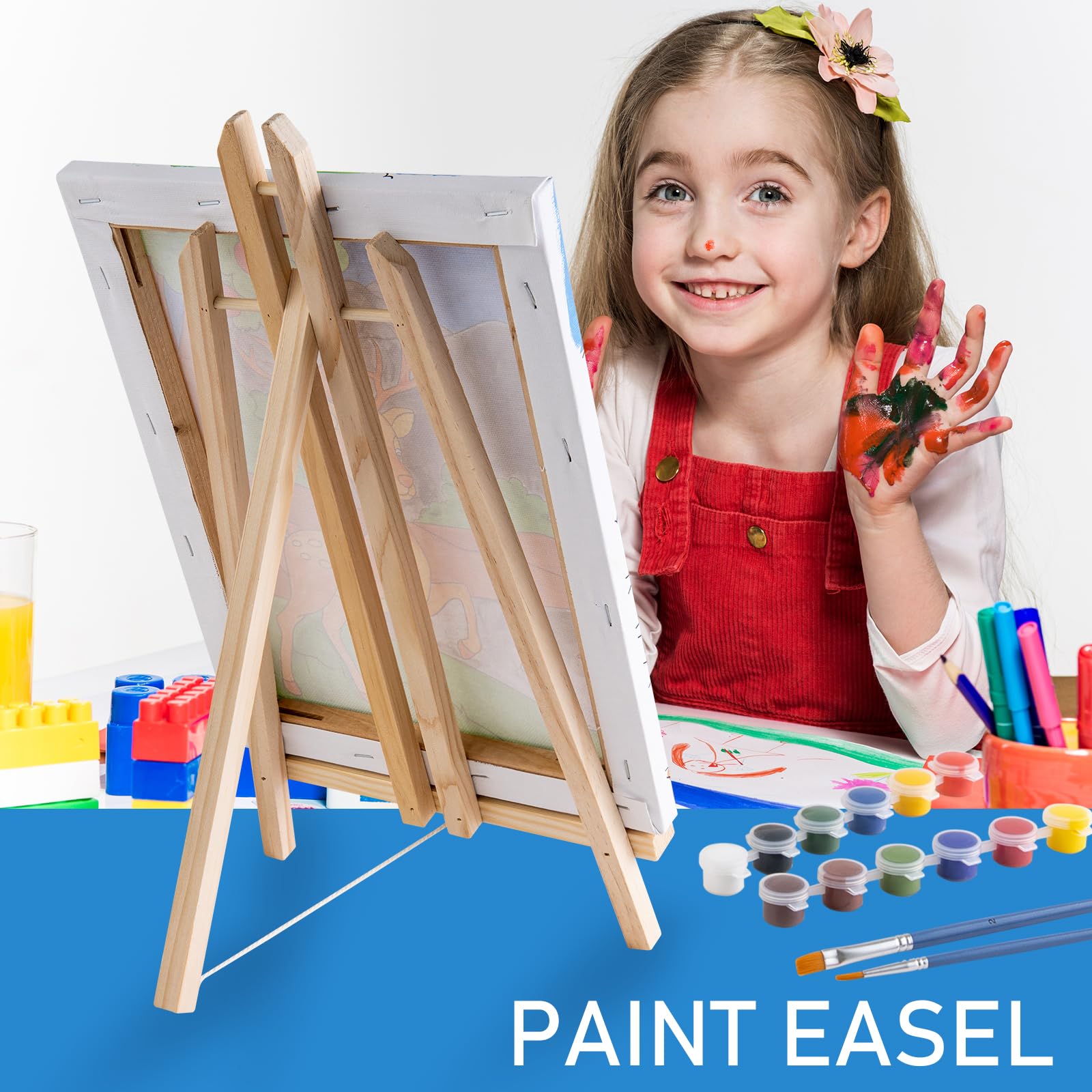 Snapklik.com : Falling In Art 16 Inch Wood Easel Stand, Tabletop ...