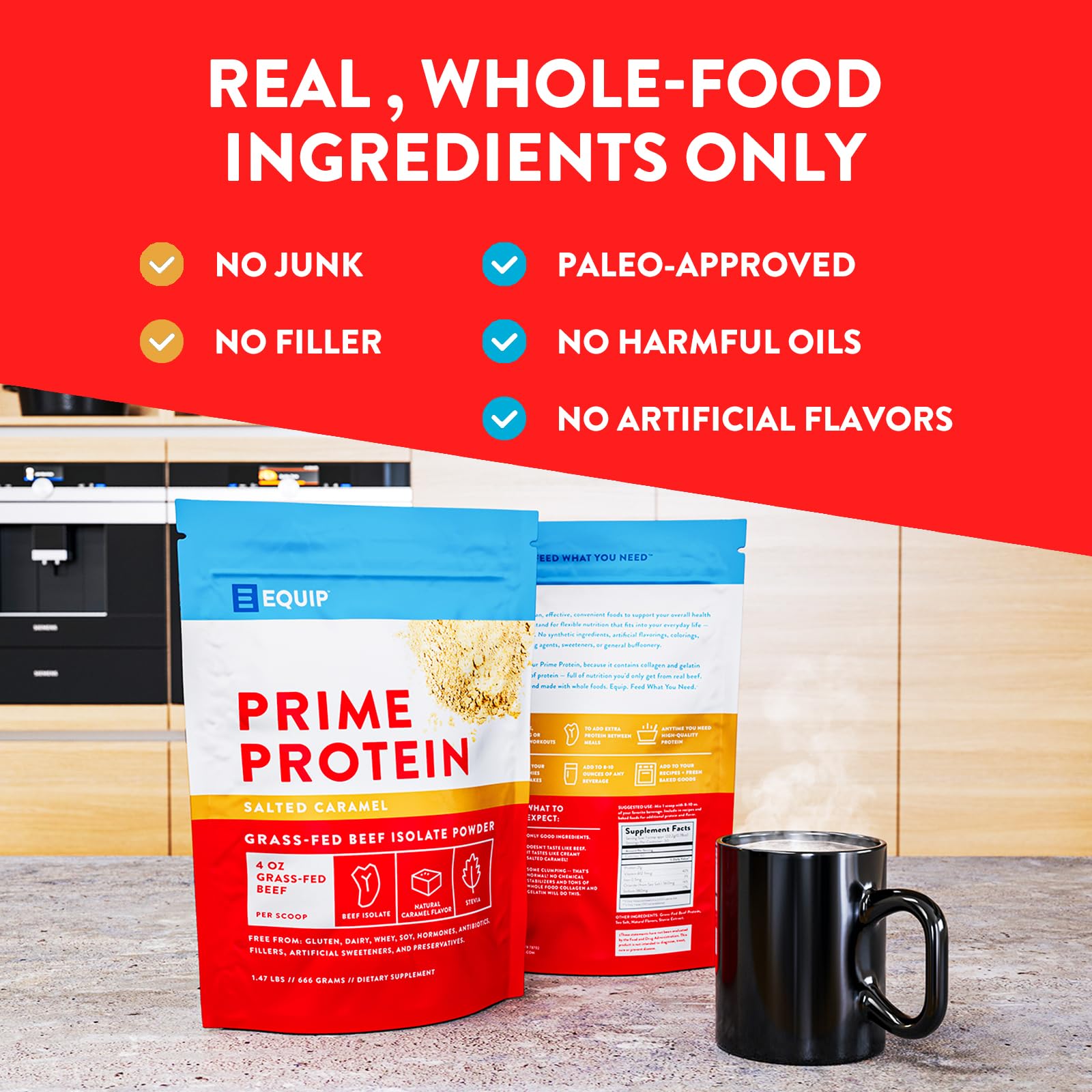 Snapklik.com : Equip Foods Protein - Grass Fed Beef Protein Powder ...