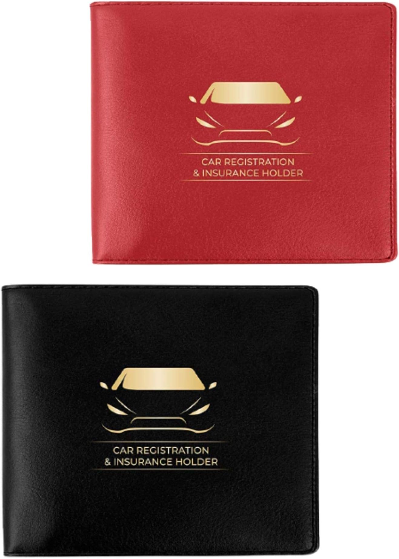 Amazon.com: Set of 4 Auto Car Registration Insurance Holder Wallet ...