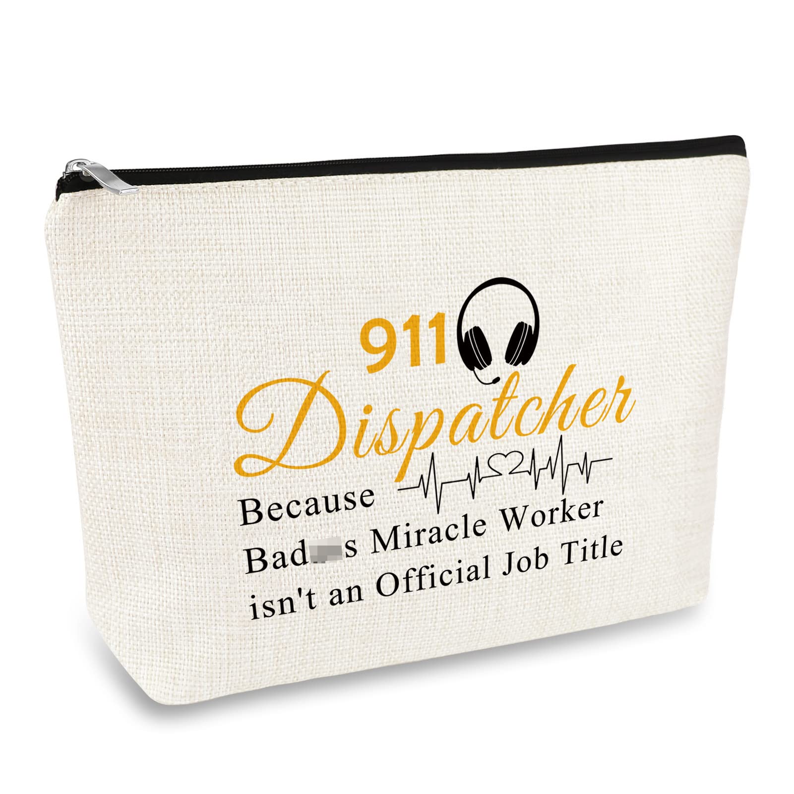 Amazon.com: 911 Operator Gift Makeup Bag 911 Dispatcher Appreciation ...