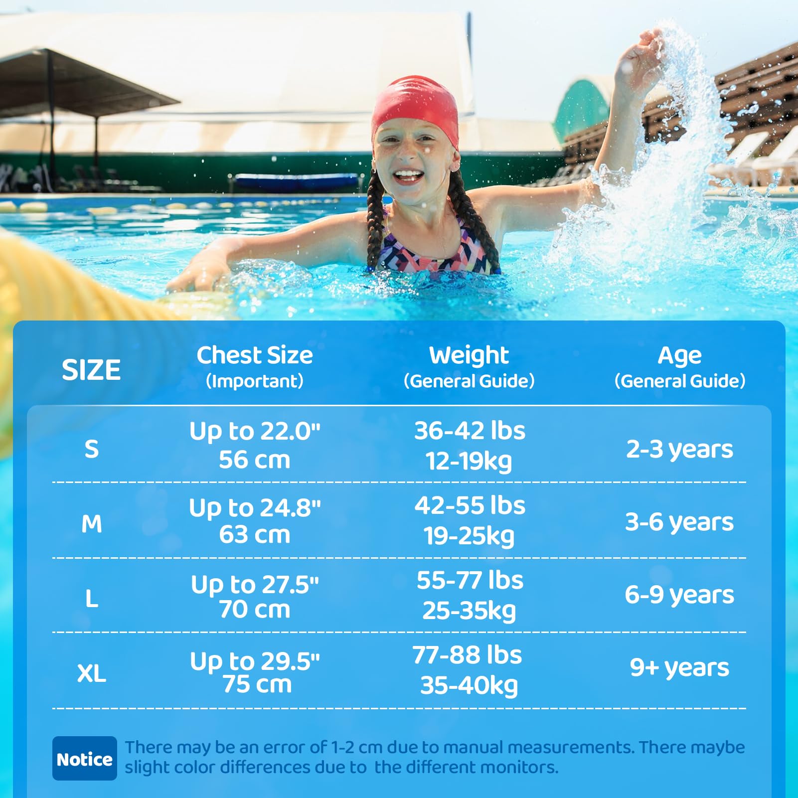 Snapklik.com : Kids Swim Vest - Toddlers Swimming Buoyancy Floation ...