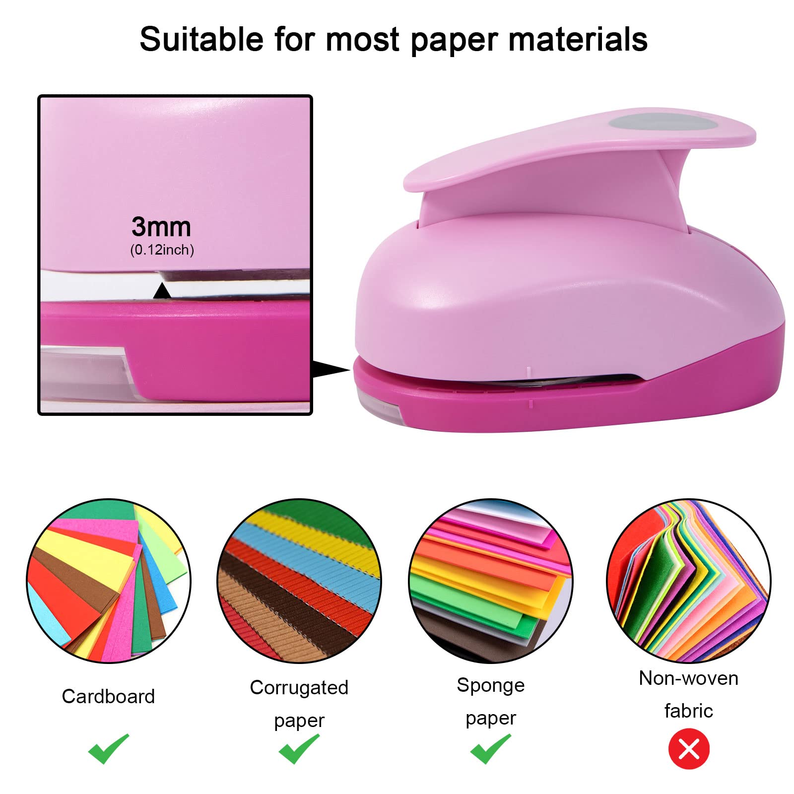 Snapklik.com : 3 Inch Circle Punch, Craft Hole Punch Shapes, Circle ...