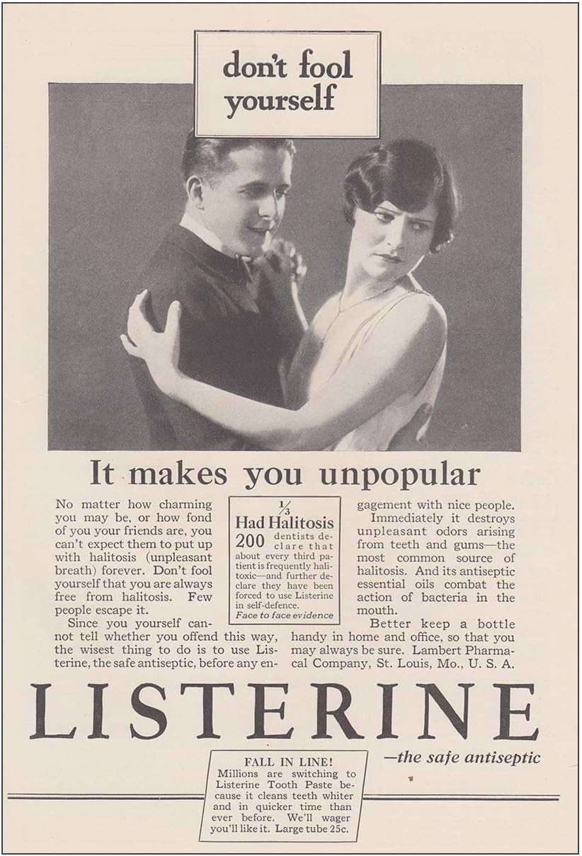 Amazon.com: RelicPaper 1927 Listerine: Don't Fool Yourself It Makes You ...